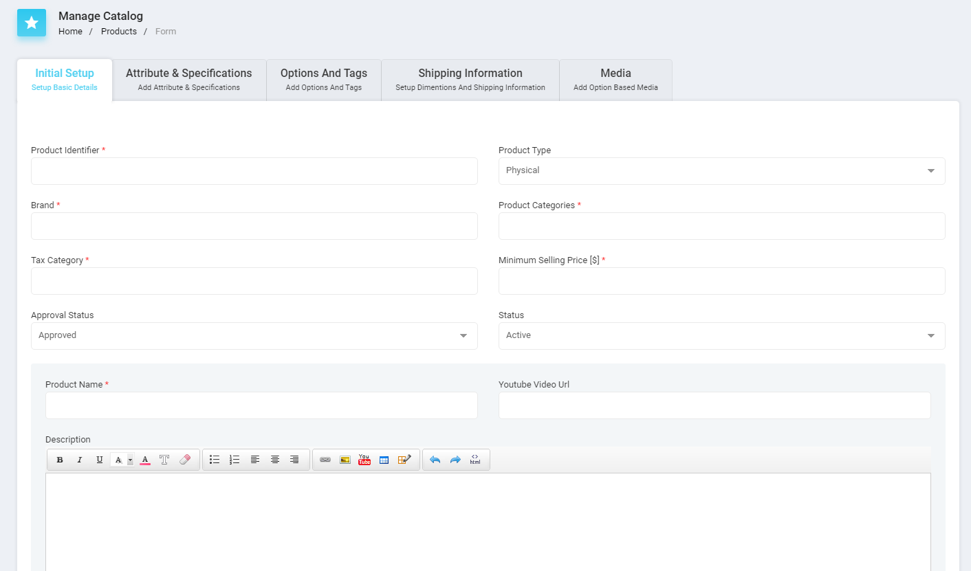 Product Catalog Management in Multi-vendor Ecommerce Marketplace